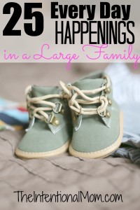 25 Everyday Happenings in a Large Family