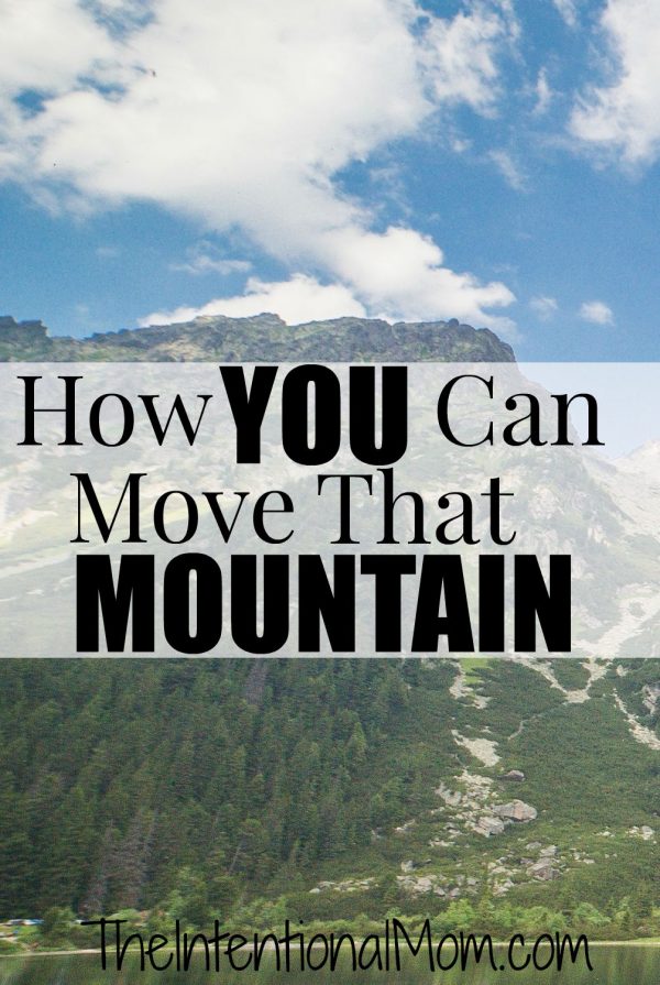How You Can Move That Mountain - The Intentional Mom