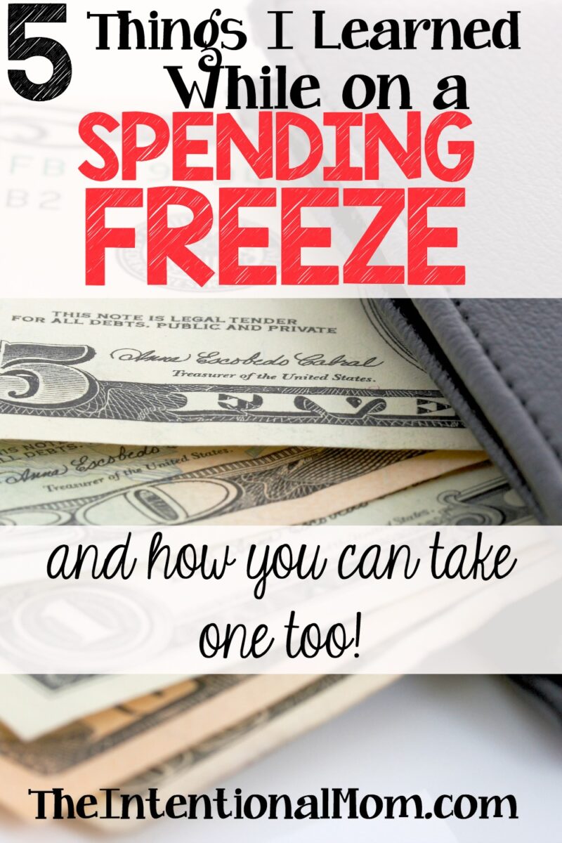 5 Things I Learned While on a Spending Freeze