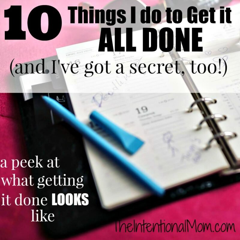 A Peek at What Getting it Done Looks Like