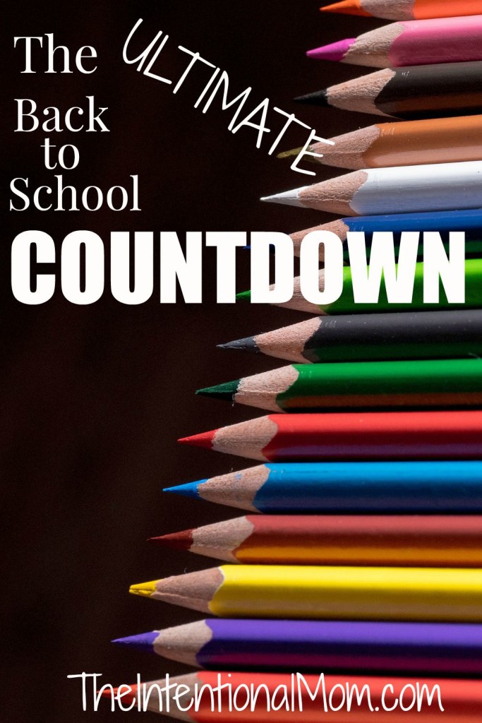 Back to School Countdown - Back to School Organization + Checklist