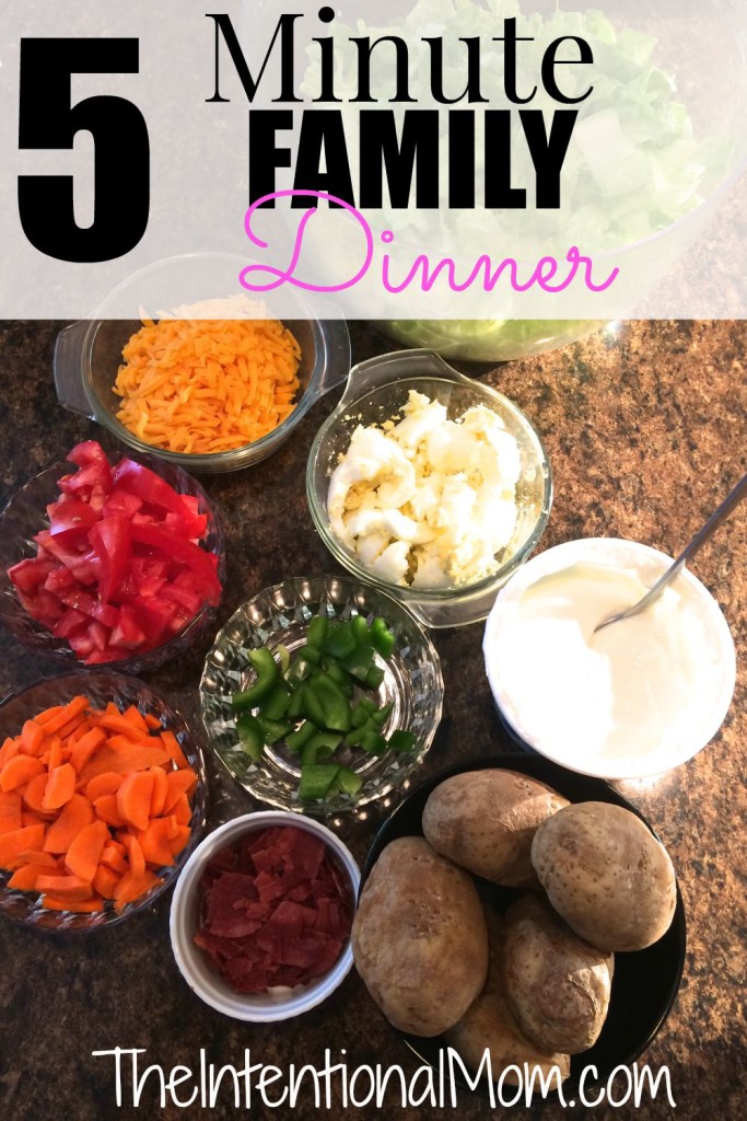 5 Minute Family Dinner - The Intentional Mom