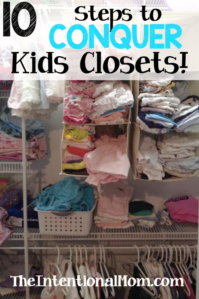 10 Steps to Conquer Kids Closets