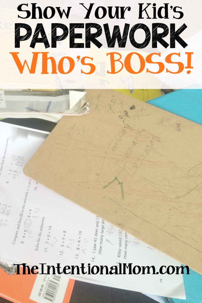 Show Your Kid's Paperwork Who's Boss!