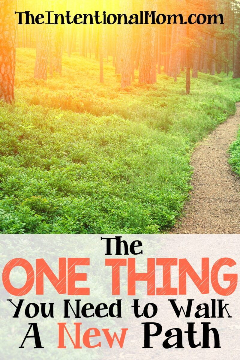 The One Thing You Need to Walk a New Path - Inspirational Reads Chapter ...