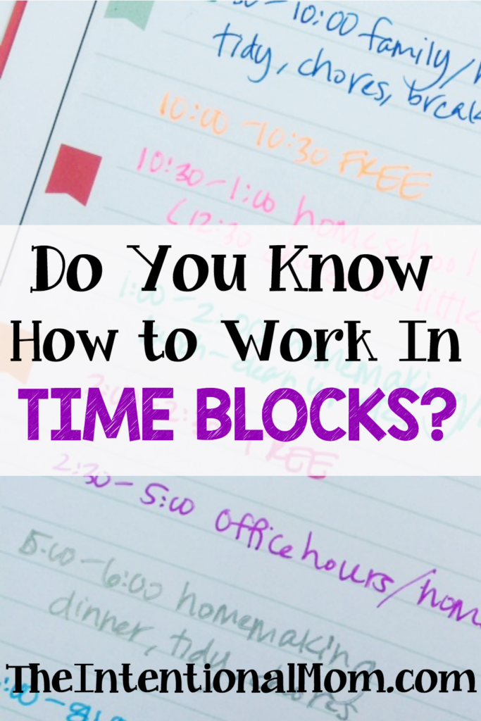 Do You Know How To Work in Time Blocks?