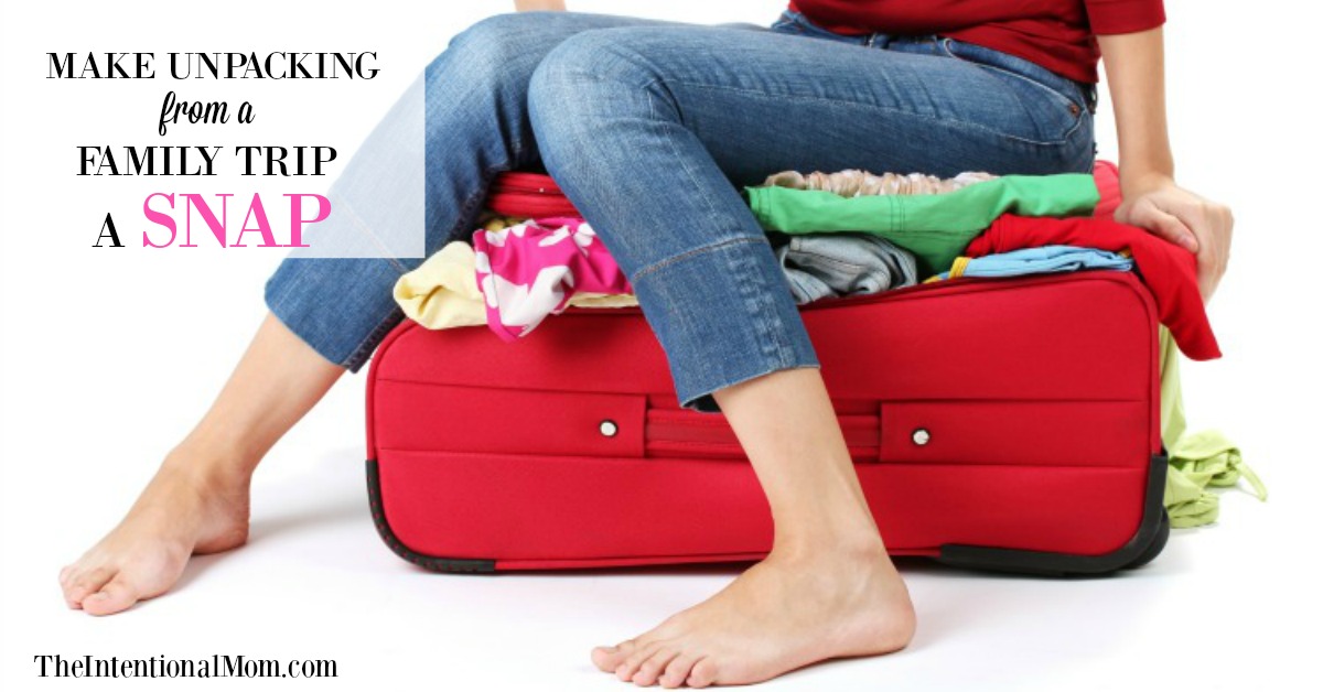 Make Unpacking For a Family Trip a SNAP