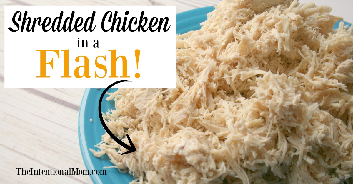 Shredded Chicken in a Flash