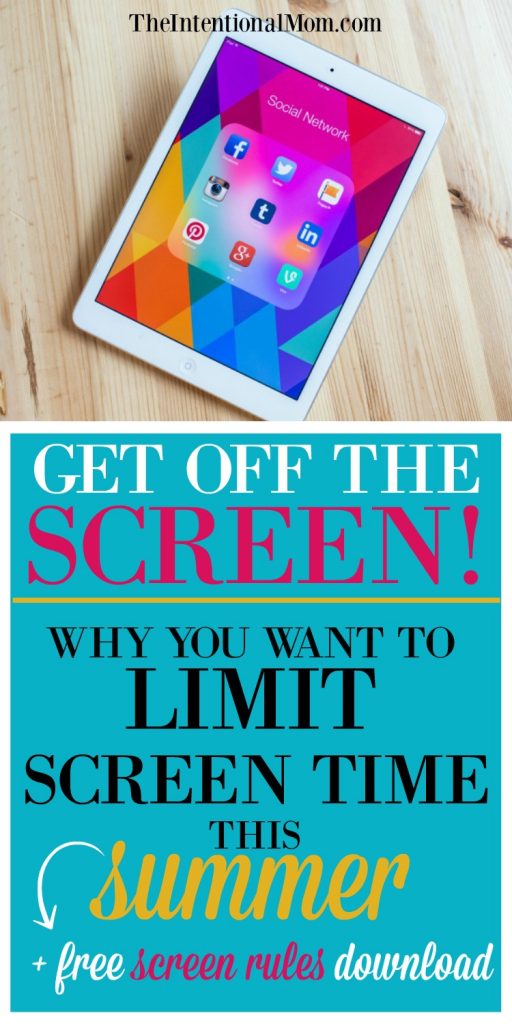 Get Off the Screen! Why Limit Screen Time This Summer + Free Guide