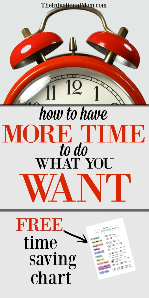 How to Have More Time For Doing What You Want {Free Printable}