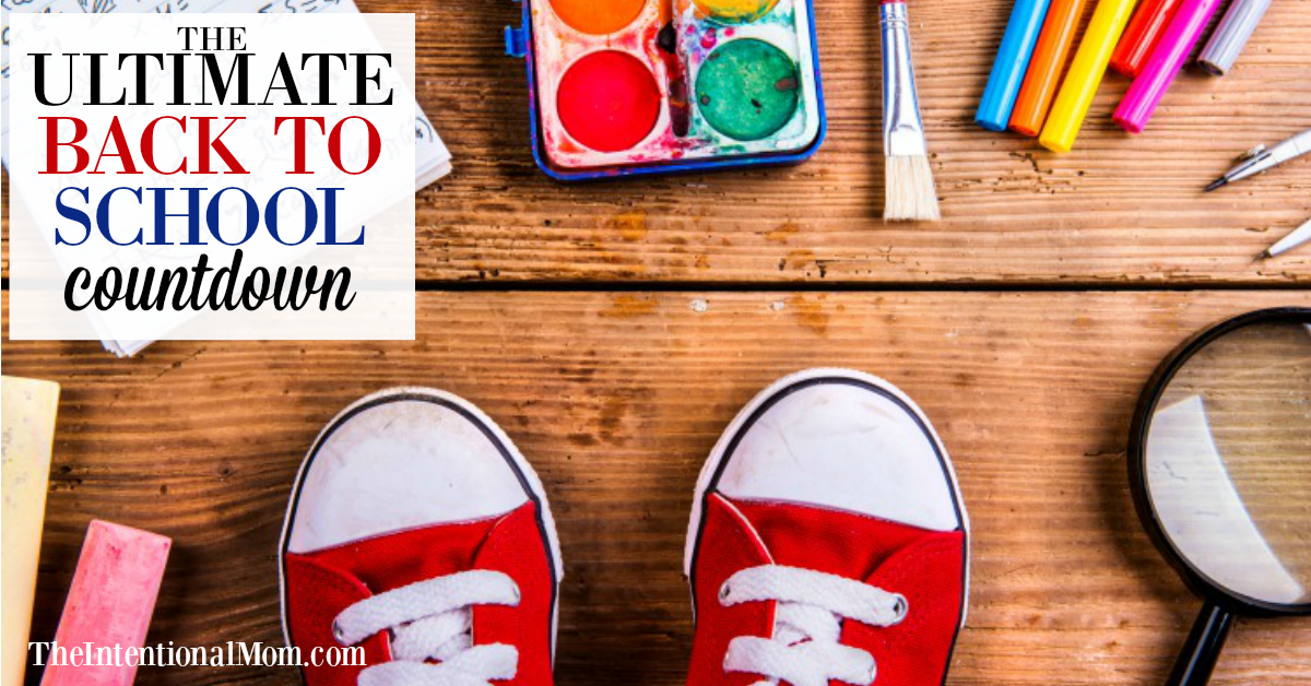 Back to School Countdown - Back to School Organization + Checklist