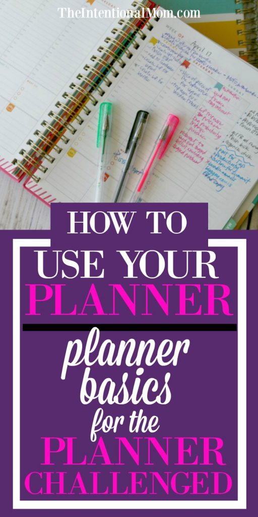 How to Use Your Planner: Planner Basics For the Planner Challenged