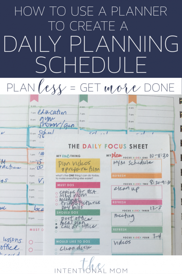 How to Create a Daily Schedule For a Family [Using Time Blocks] - The ...
