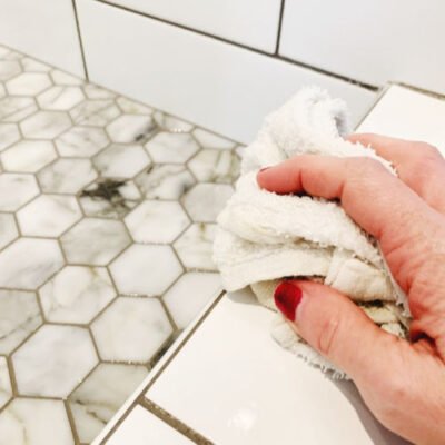 How to Clean Shower Grout the Easy Way! - The Intentional Mom