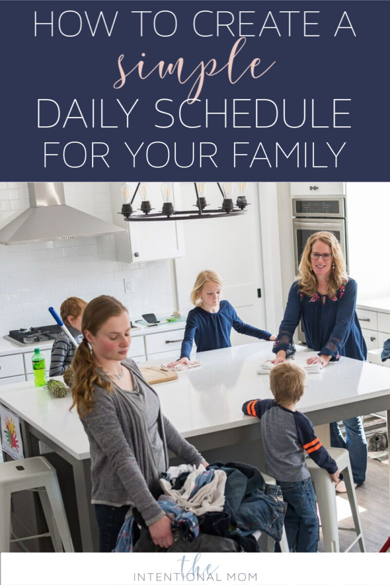 How to Create a Daily Schedule For a Family [Using Time Blocks] - The ...