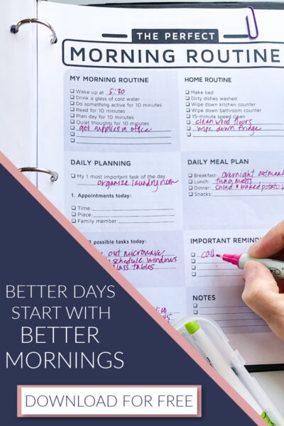 A Work From Home Morning Routine [From a Mom of 9] - The Intentional Mom